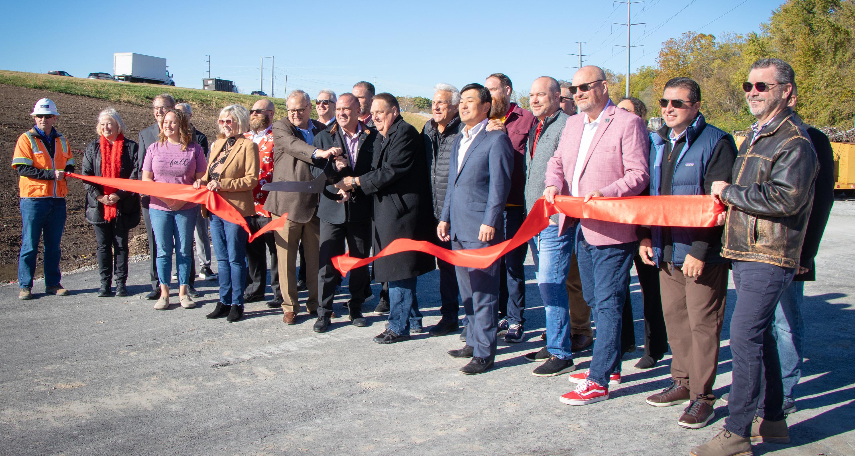 Paragon Star Celebrates Completion of Diverging Diamond Intersection a